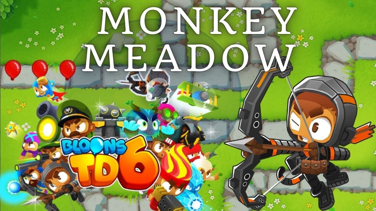BLOONS TD 6 MONKEY MEADOW 60 LEVEL FULL GAME HARD - YouTube
