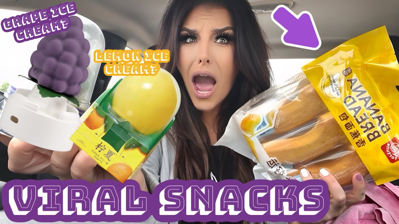 VIRAL SNACKS FROM TIKTOK 🍇🍋🍌 - YouTube