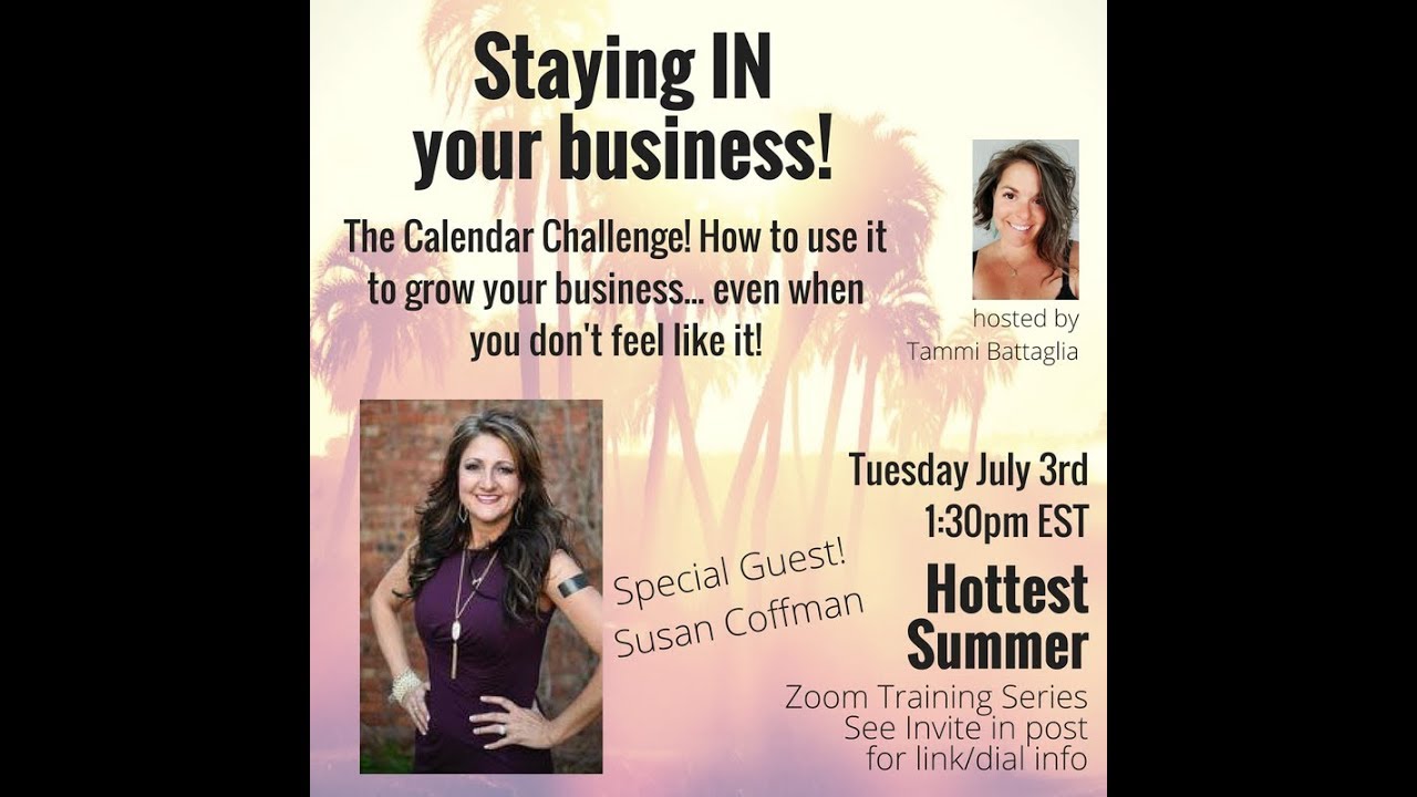 Calendar Challenge with Susan Coffman - YouTube