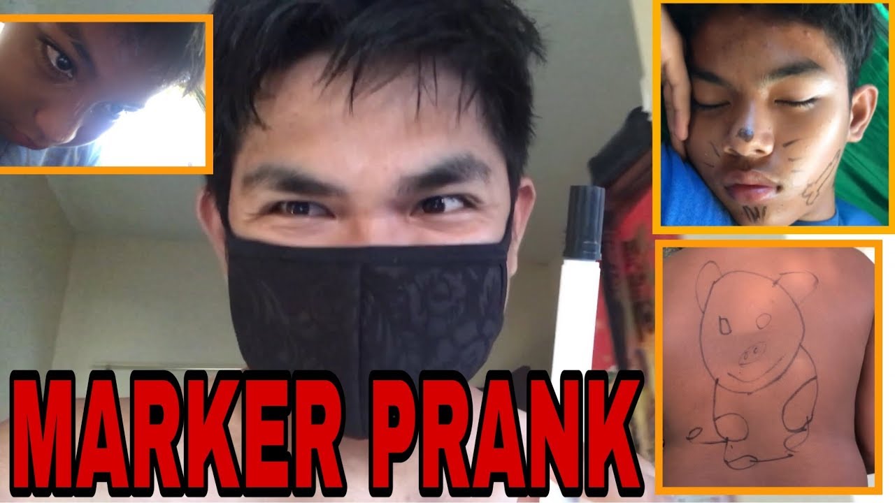 MARKER PRANK! (MAY UMIYAK PA DAHIL SA ML) - YouTube