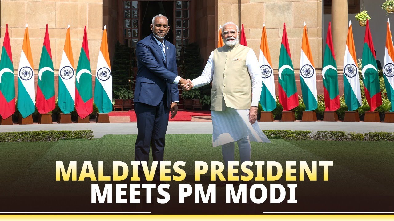 LIVE: President Mohamed Muizzu of Maldives meets PM Modi - YouTube