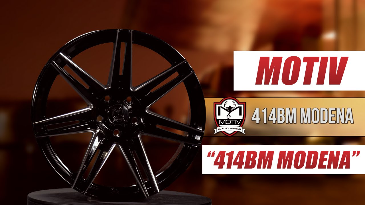 Motiv Wheels - 414BM Modena (Gloss Black) - YouTube