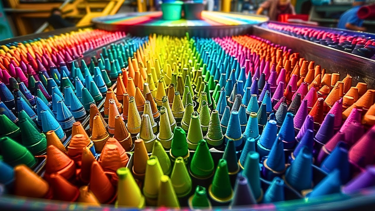 How CRAYONS Are Made: The Secret Factory Process - YouTube