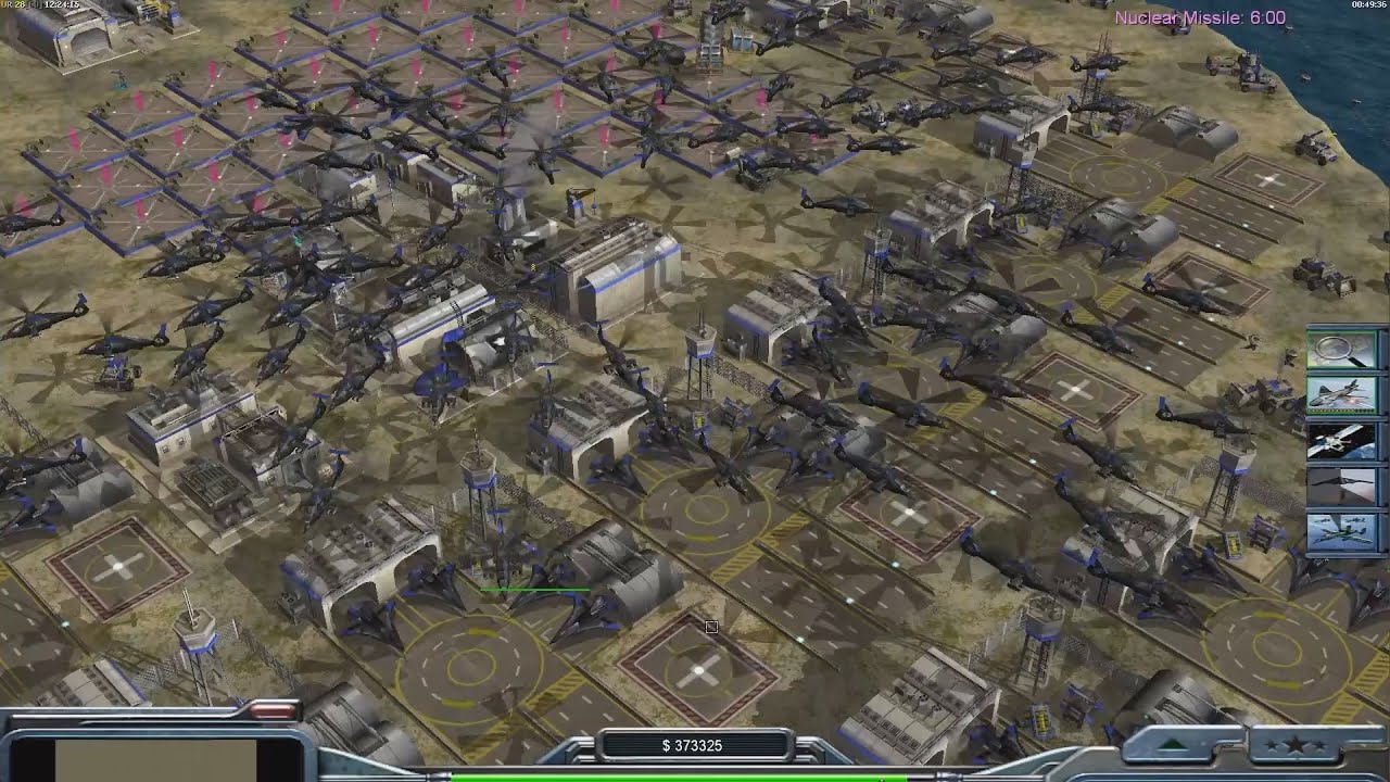 USA Super Weapon - Command & Conquer Generals Zero Hour - 1 vs 7 HARD ...