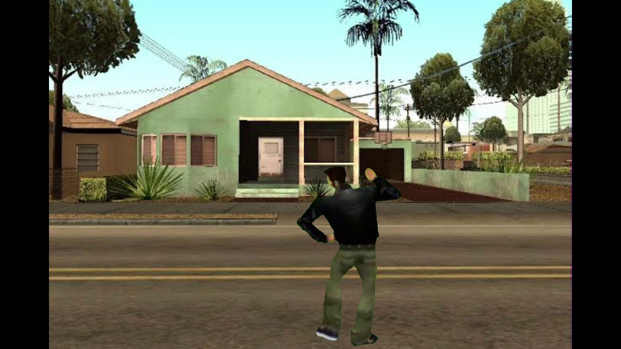 claude speed bailando en la casa de big smoke xD - YouTube