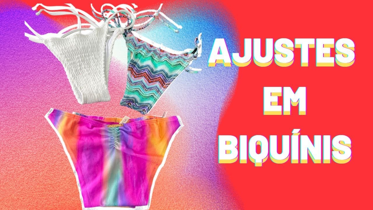Biquíni grande transformado em biquíni menor - Ajuste biquíni Sp - YouTube