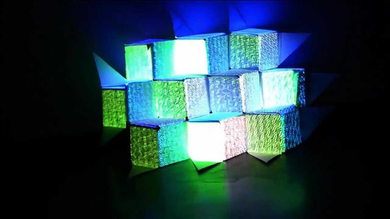 Origami Paper Projection Mapping - YouTube