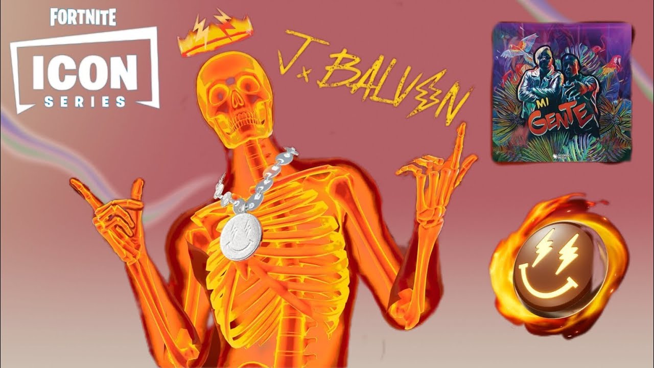 *NEW* Inferno Skeleton Balvin Icon Series Skin In Fortnite! (Item Shop ...