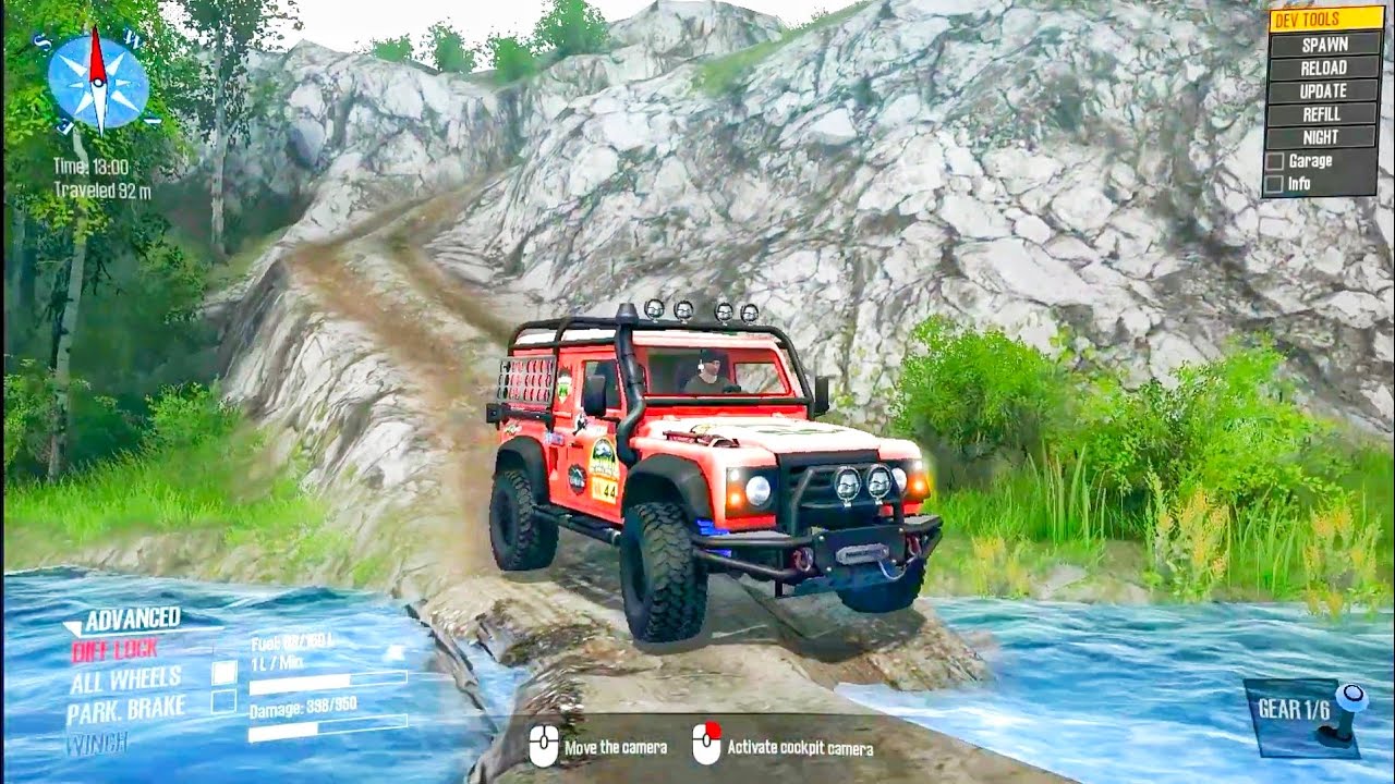 Spintires Mudrunner Land Rover off road Mauntain - YouTube