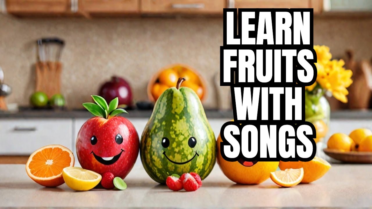 Yummy Fruits for Kids! Learn Fruit Names, Colors & Fun Facts with Songs ...