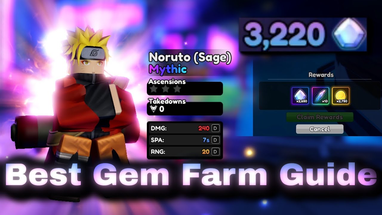 Roblox Best Gem Farm Guide In Anime Vanguards! [New Codes] - YouTube