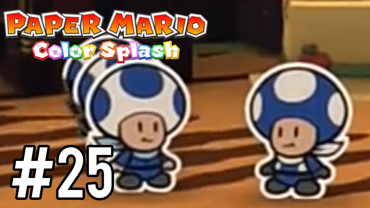 FINDING THE BLUE RESCUE SQUAD-PAPER MARIO COLOR SPLASH GAMEPLAY PART 25 ...