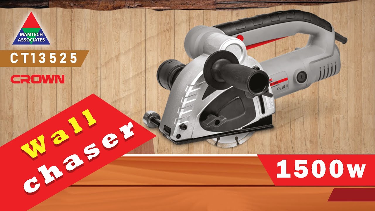 How To Use Wall Chaser | Crown | CT13525 | Mamtech Associates - YouTube