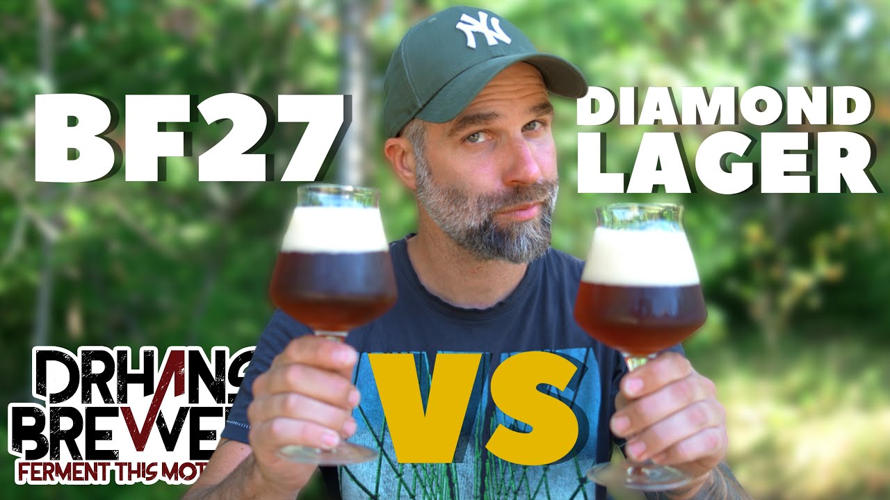BF27 VS DIAMOND LAGER Yeast Split Batch - YouTube