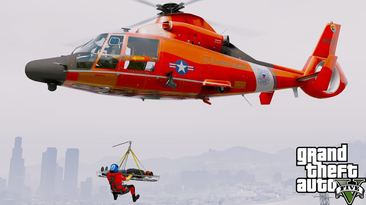 Coast Guard Rescues Injured Sailor in GTA 5 - YouTube
