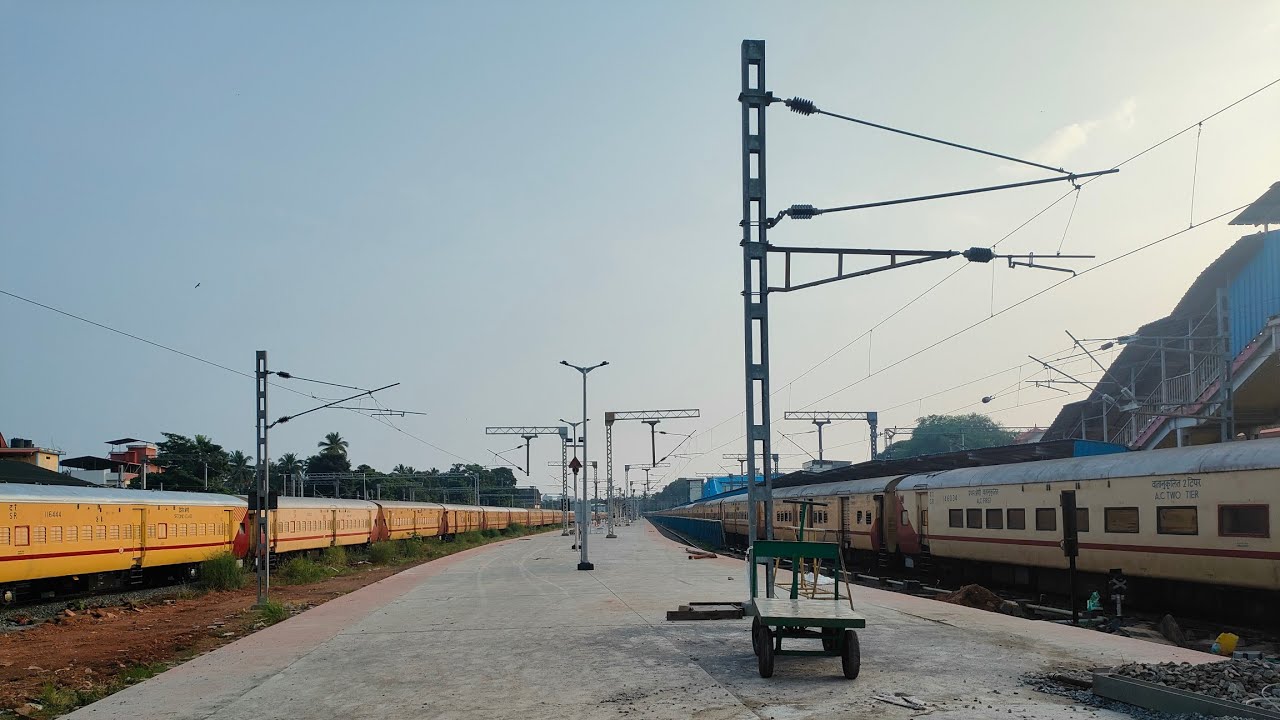 New Platforms 4 & 5 under construction in Mangalore central railway ...