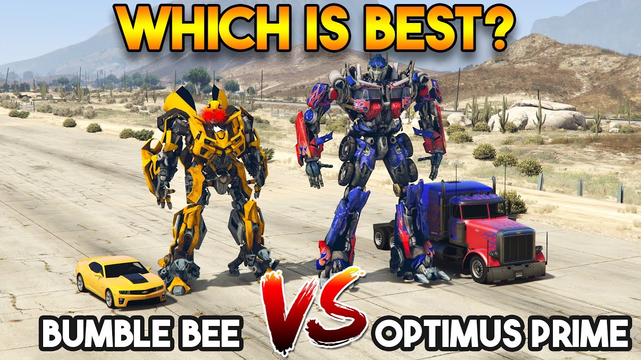 GTA 5 ONLINE : OPTIMUS PRIME VS BUMBLE BEE (WHICH IS BEST TRANSFORMER ...