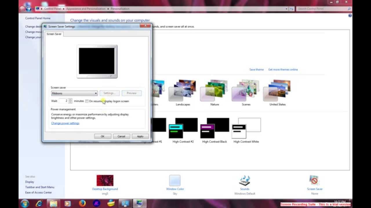 How to Operate Themes in Windows 7 - YouTube