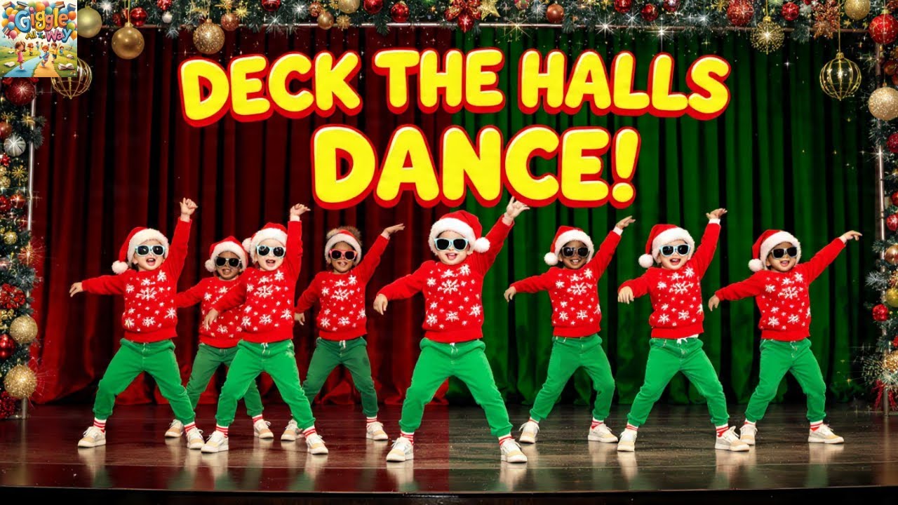 Deck the Halls Dance | Christmas Song & Choreography for Kids | Toddler ...