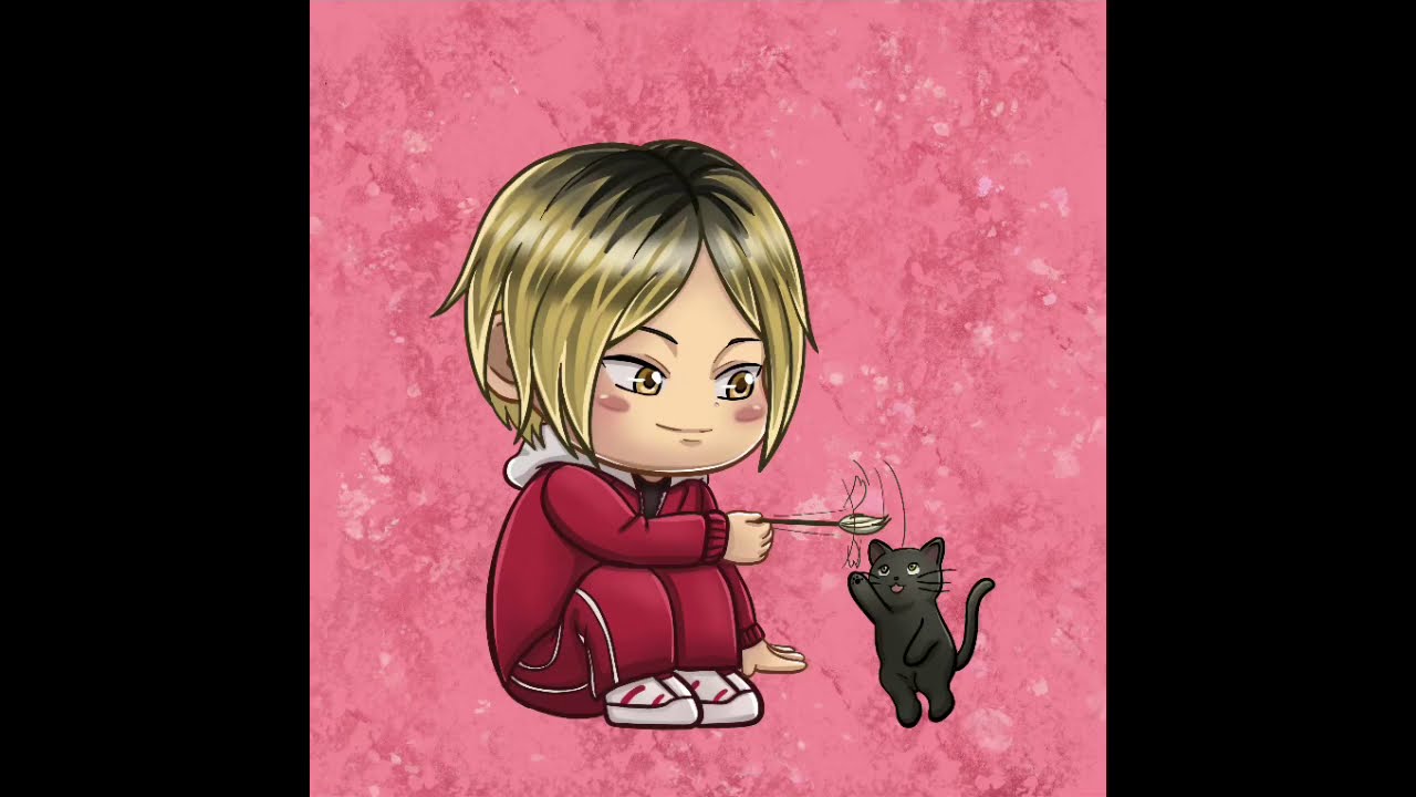Haikyuu Chibi Kenma Speed Drawing - YouTube