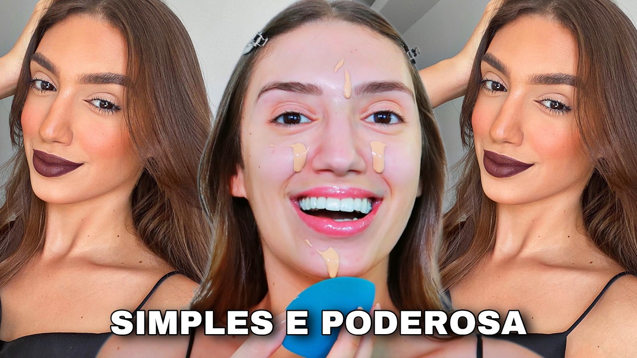 MAKE SIMPLES E PODEROSA QUE *TODO MUNDO CONSEGUE FAZER* | MAQUIAGEM FÁCIL PRA SE SENTIR LINDA ...