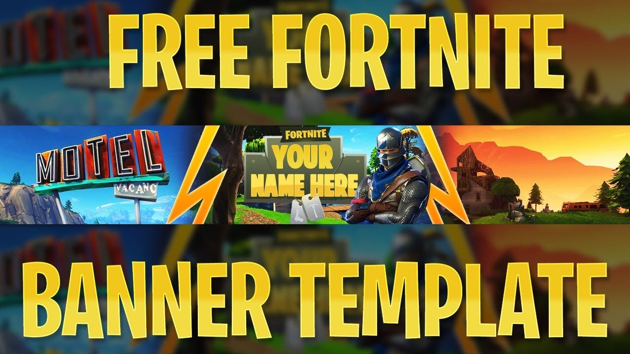 Fortnite Battle Royale - Free Fortnite Knight Banner Template - YouTube