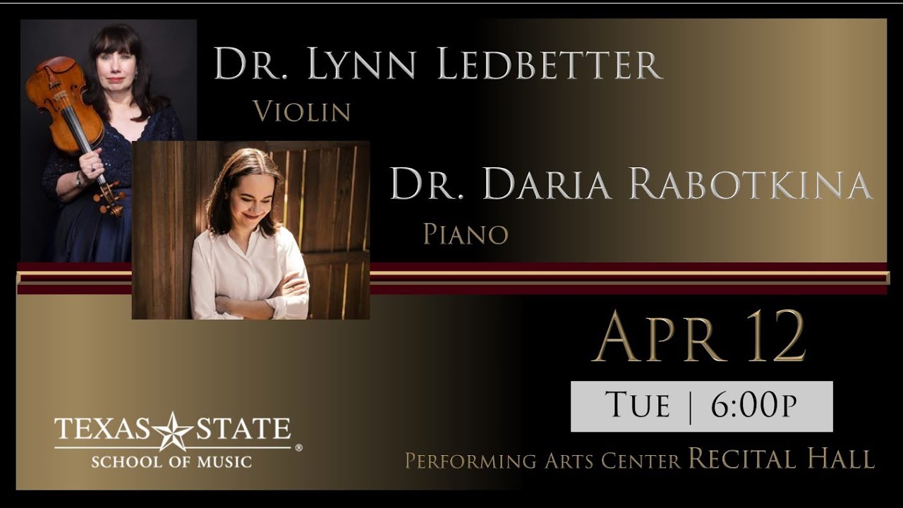 TXST Faculty: Drs. Lynn Ledbetter and Daria Rabotkina (4/12/22) - YouTube