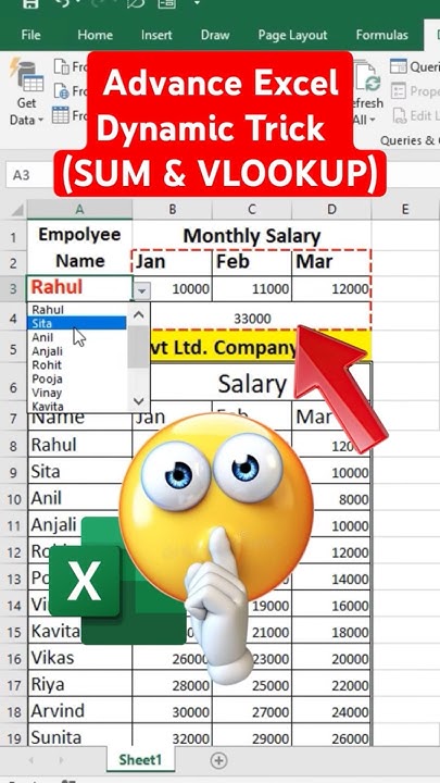 Advance Excel New & Dynamic Trick With Sum And Vlookup Formula || #nkeducationwithcomputer # ...