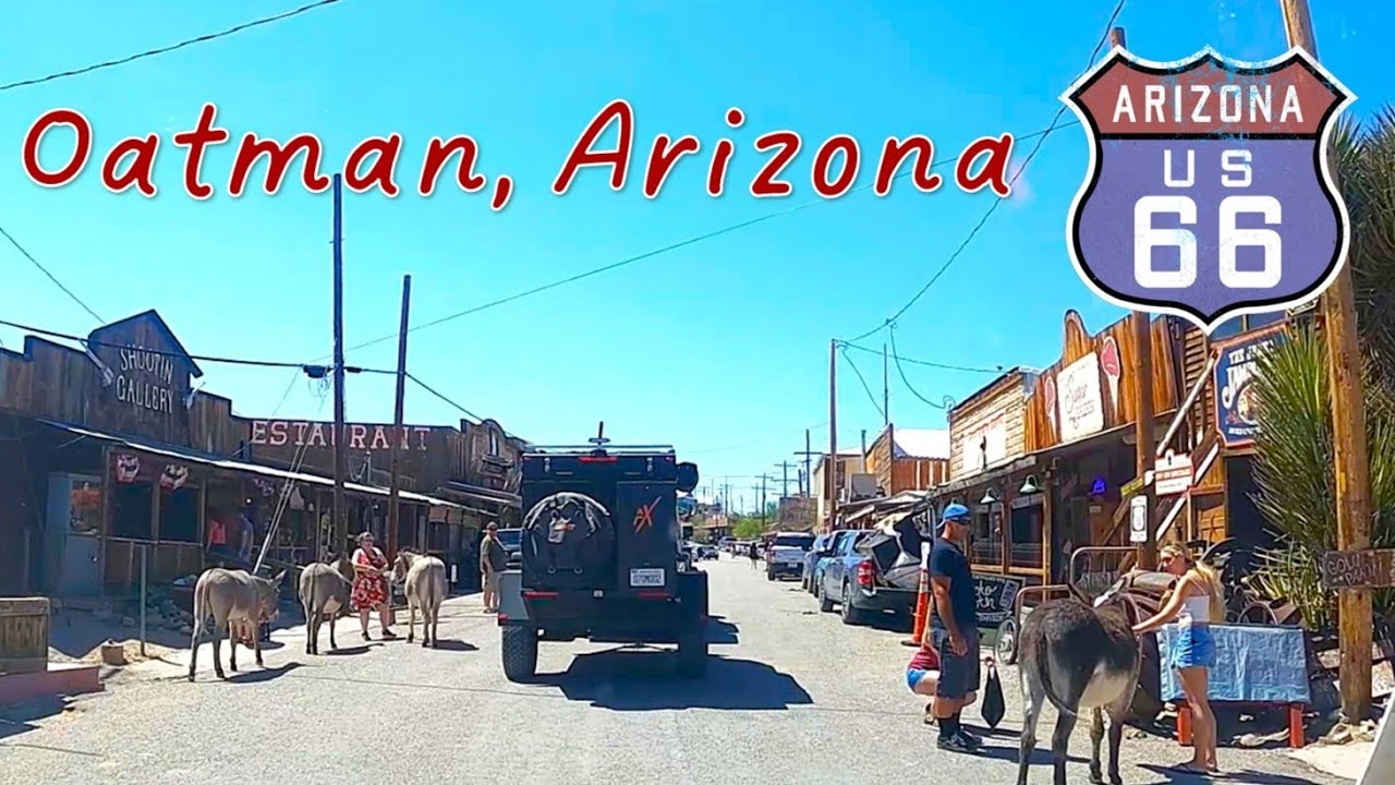 Visiting Oatman and the burros along Route 66 in western Arizona, - YouTube