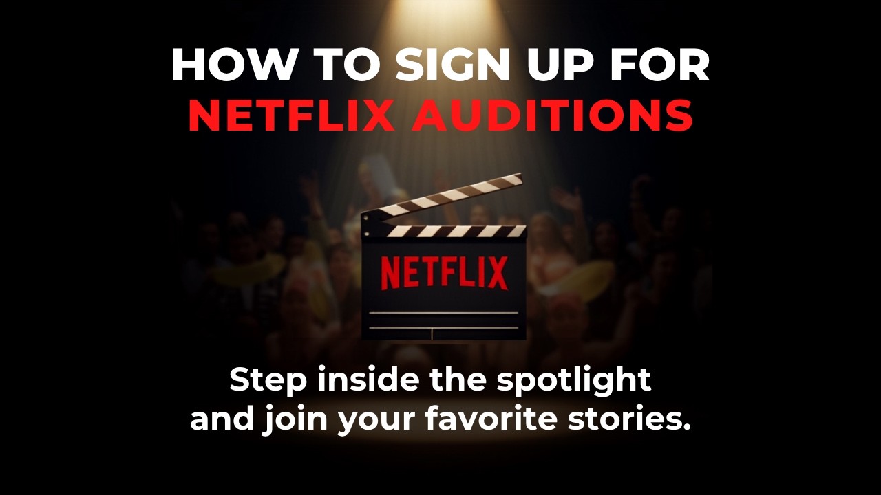 How To Sign Up For Netflix Auditions - YouTube