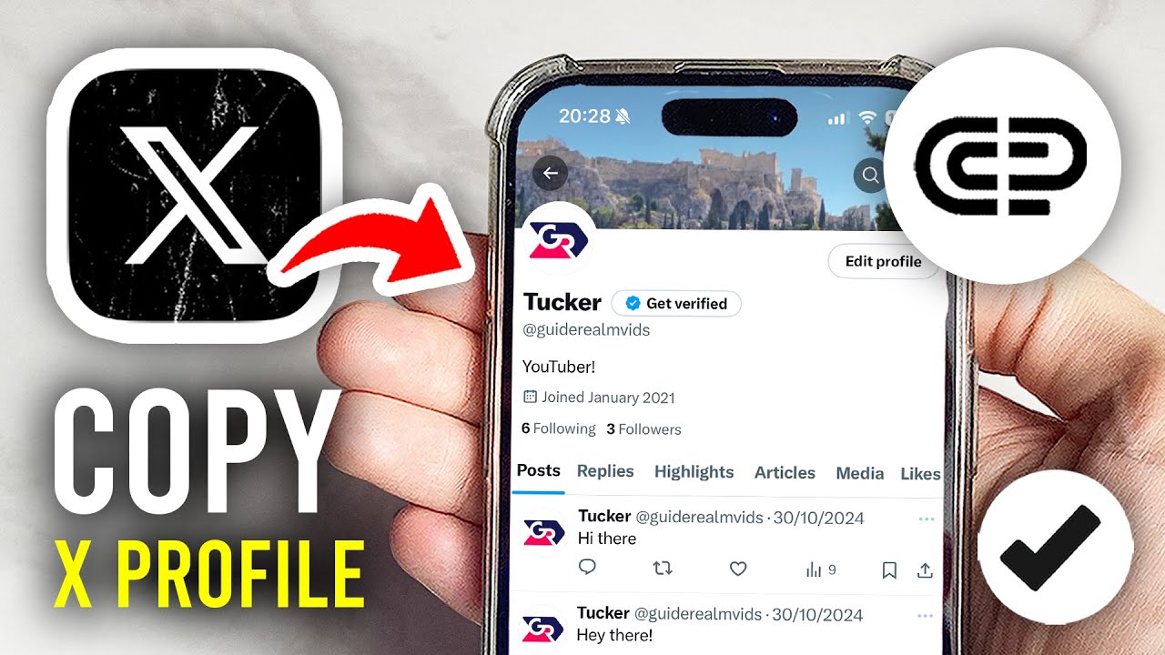 How To Copy X Profile Link (Twitter) - Full Guide - YouTube