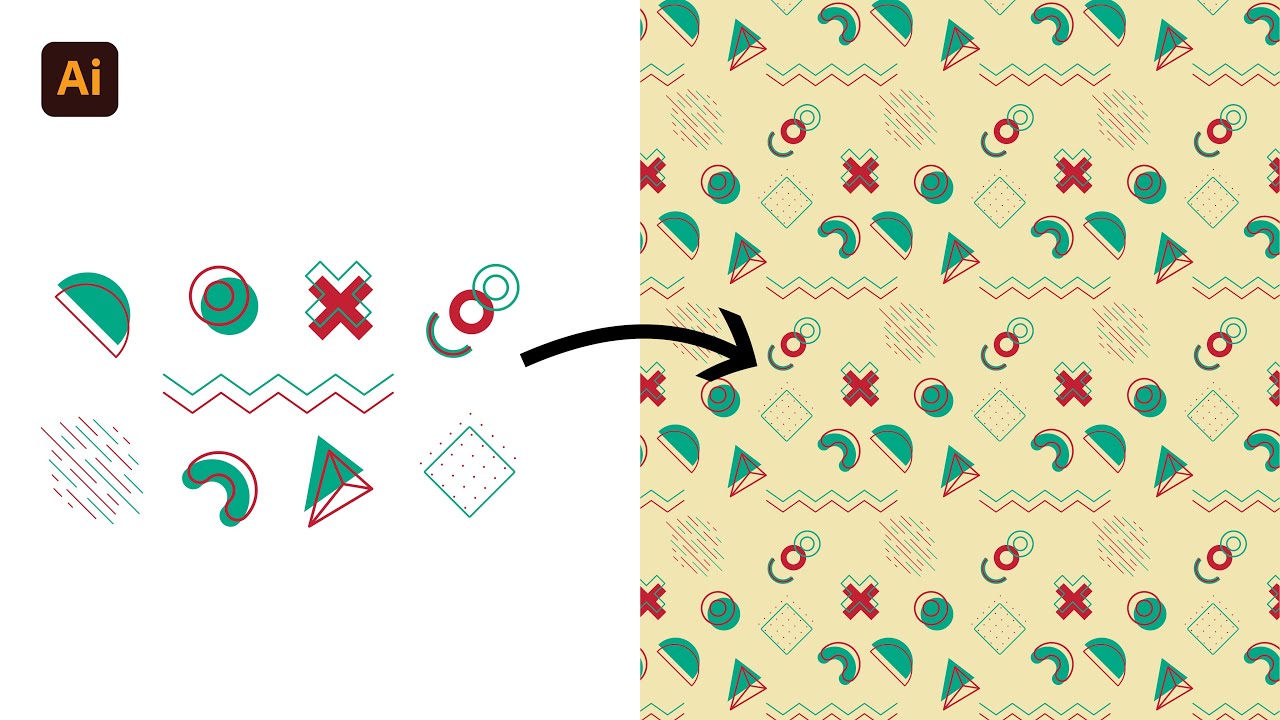 How To Create Unlimited Seamless Pattern | Adobe Illustrator - YouTube