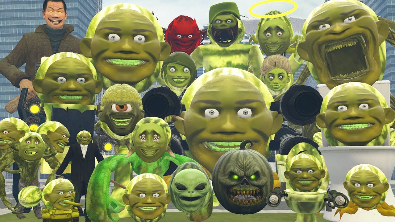 NEW LIN GANG ROTTEN MUTANT BOSS VS ALL LIN GANG SKIBIDI LINGANG FAMILY ...