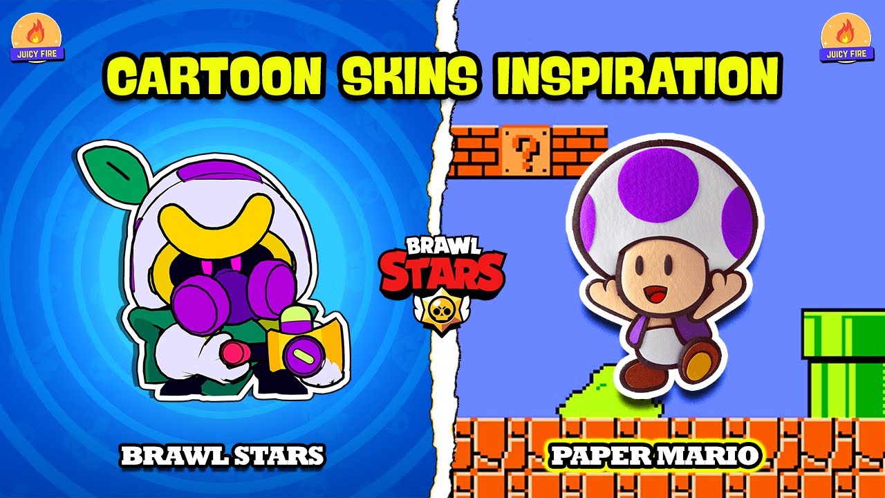 Brawl Stars | All Cartoon Skins Inspiration - YouTube