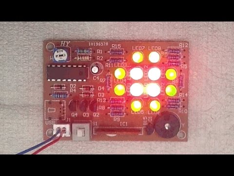 ICStation.com - CD4060 Dream Light DIY Kit Birthday Gift Suite - YouTube