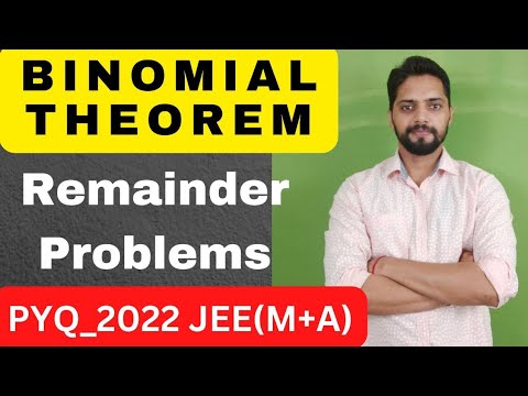 Binomial Theorem Remainder (divisibility Problems) JEE (Main+Adv.)PYQ_2022 #pyq #binomial #maths ...