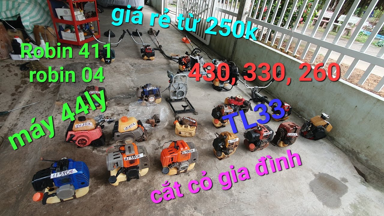 Đầu máy lớn 520..430..330 ,260, máy Robin 04, cần tum lớn, tum nhỏ, ic 411, gía rẻ - YouTube