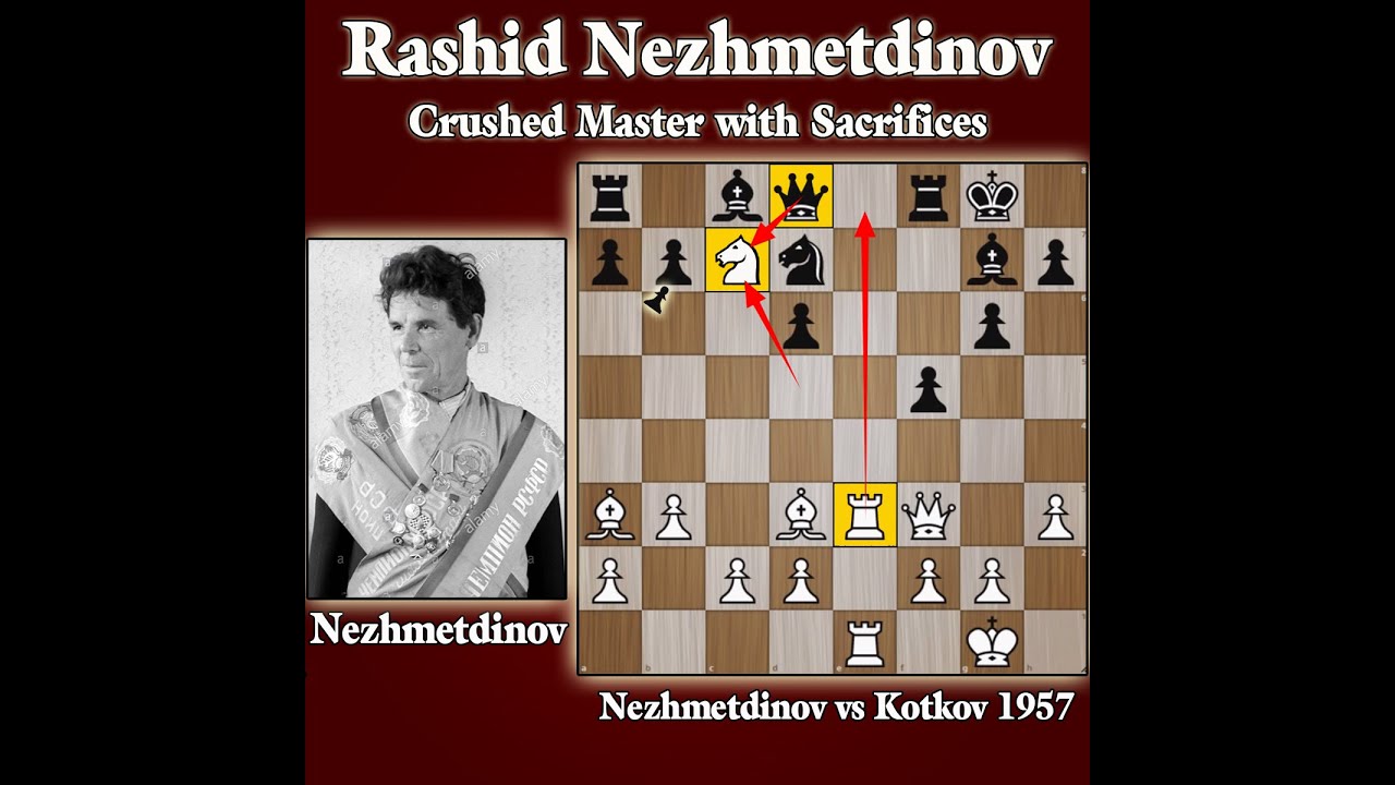 Nezhmetdinot vs Kotkov 1957 | One of the Best Chess Games of Rashid ...