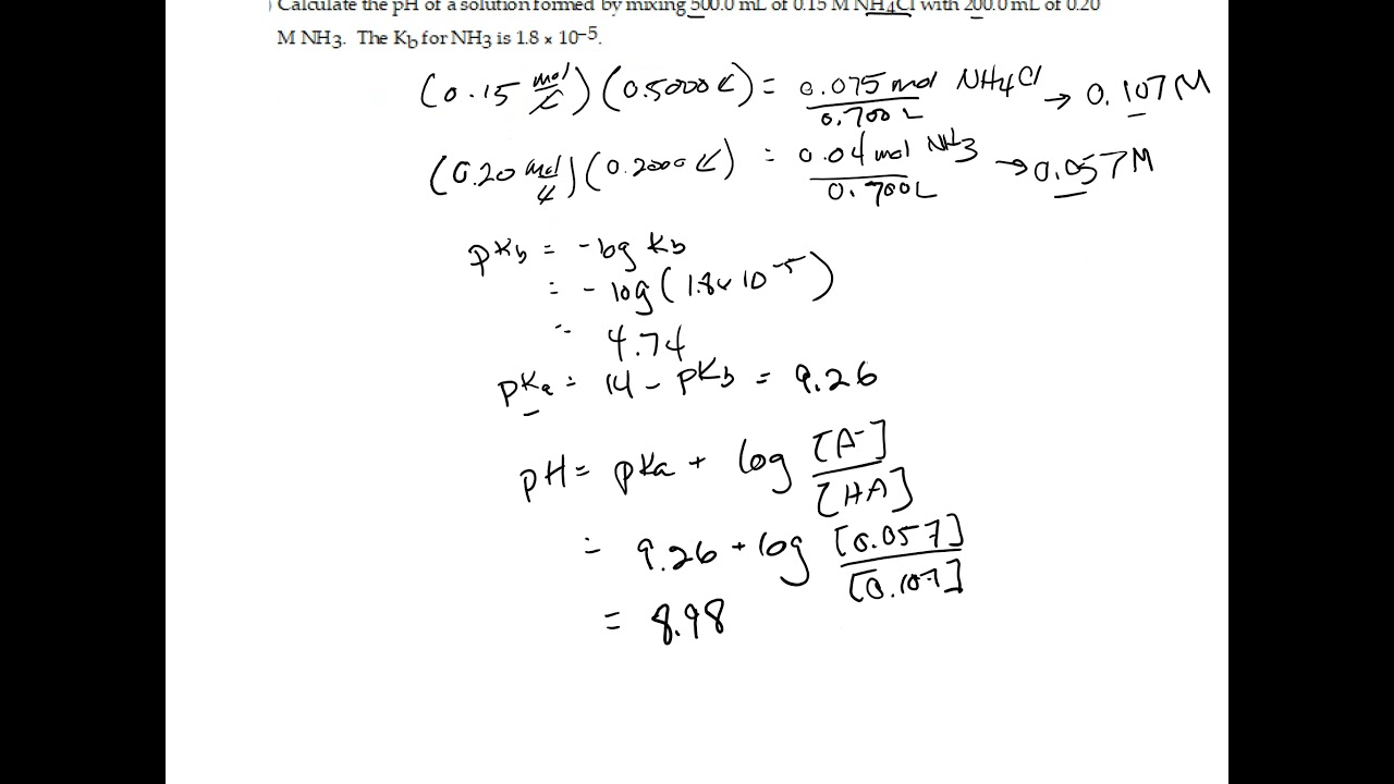 Exam 4 recitation - ch18 - aqueous ionic equilibrium - YouTube