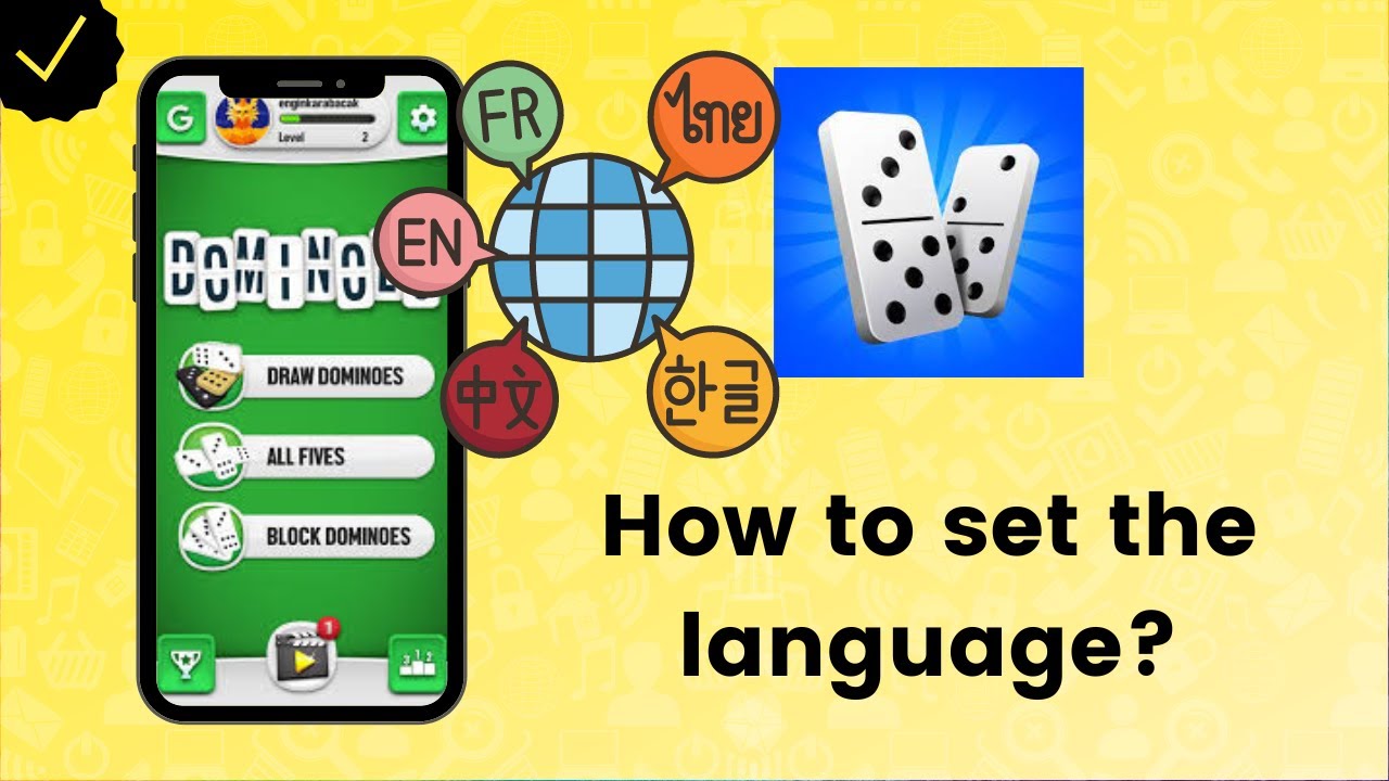 How to set the language on Dominoes? - YouTube