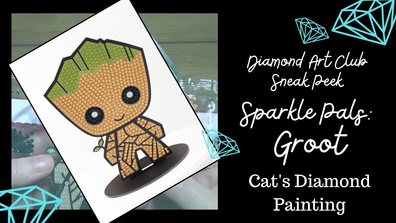 Diamond Art Club Sneak Peek | Groot | A Brand New Sparkle Pals Kit ...