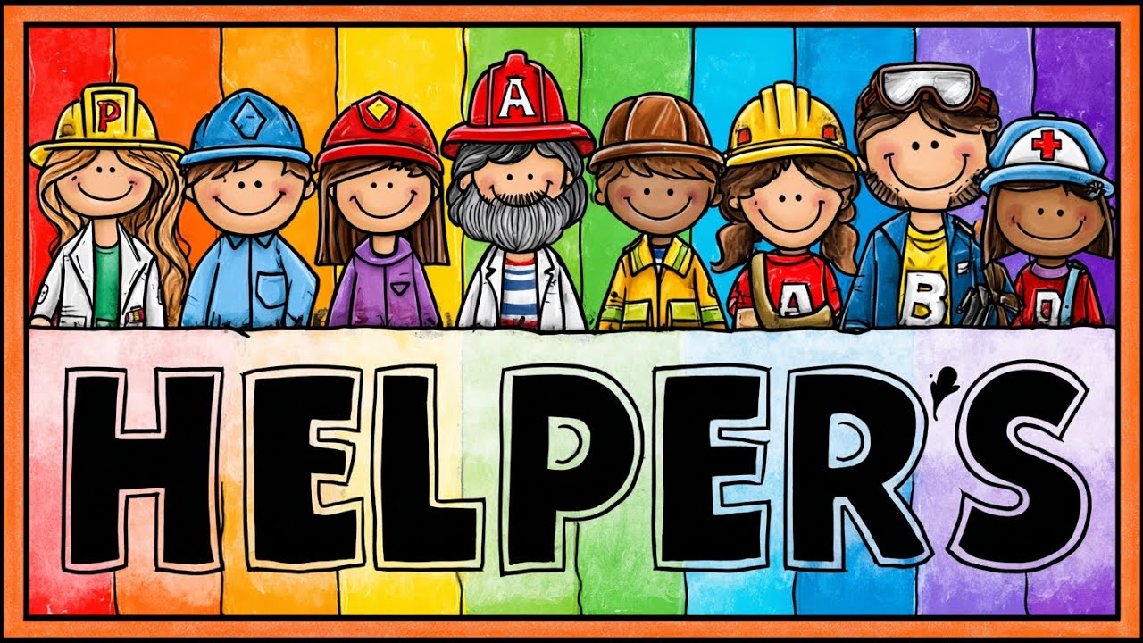Helpers ABC 👷‍♀️🚒 | Learn the Alphabet with Community Helpers | ABC ...