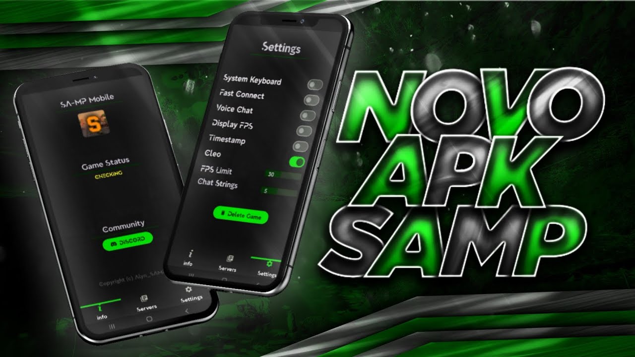 🟢 NOVO APK SAMP COM SUPORTE A CLEO COR VERDE 🟢 - YouTube