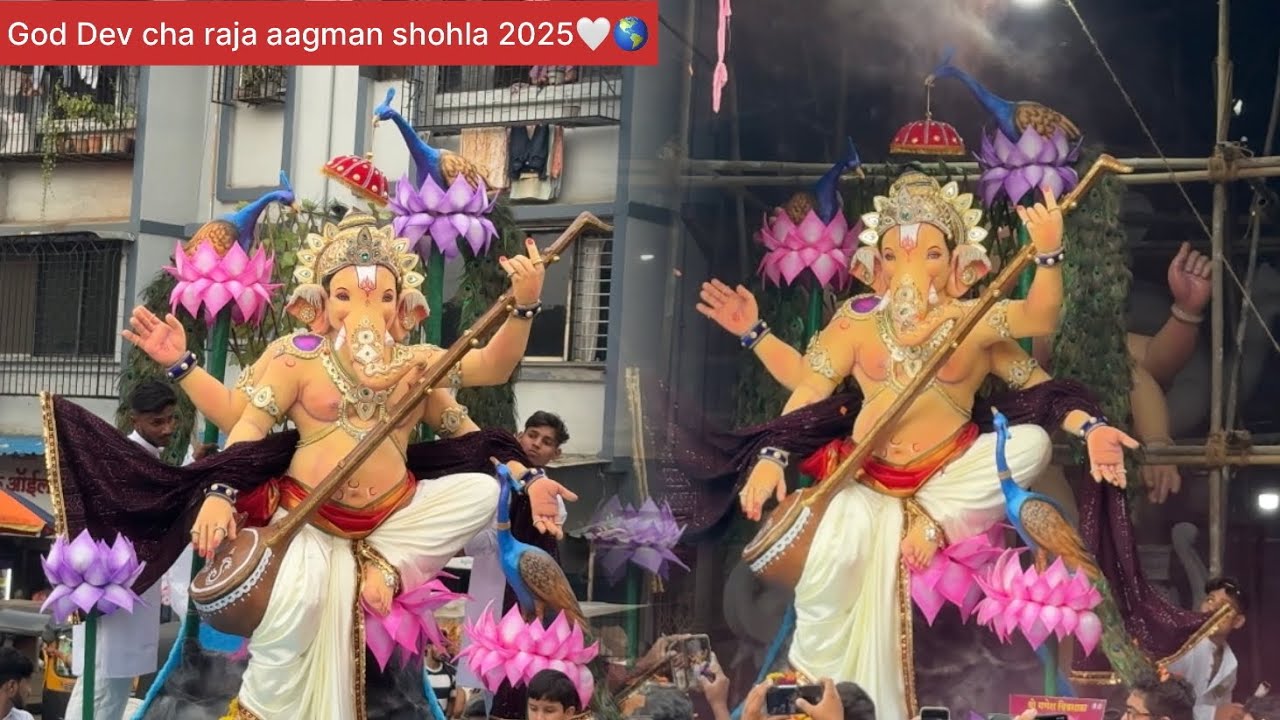 God Dev cha raja aagman shohla 2025🤍🌎Mumbai ganpati aagman 2025 - YouTube