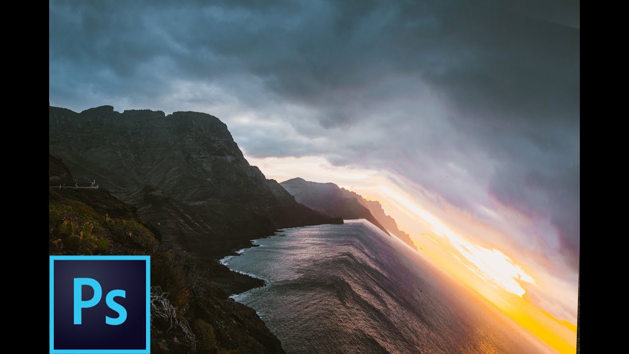 Falling Sea (Perspective Warp ) - Advanced || PHOTOSHOP TUTORIAL 2020 ...