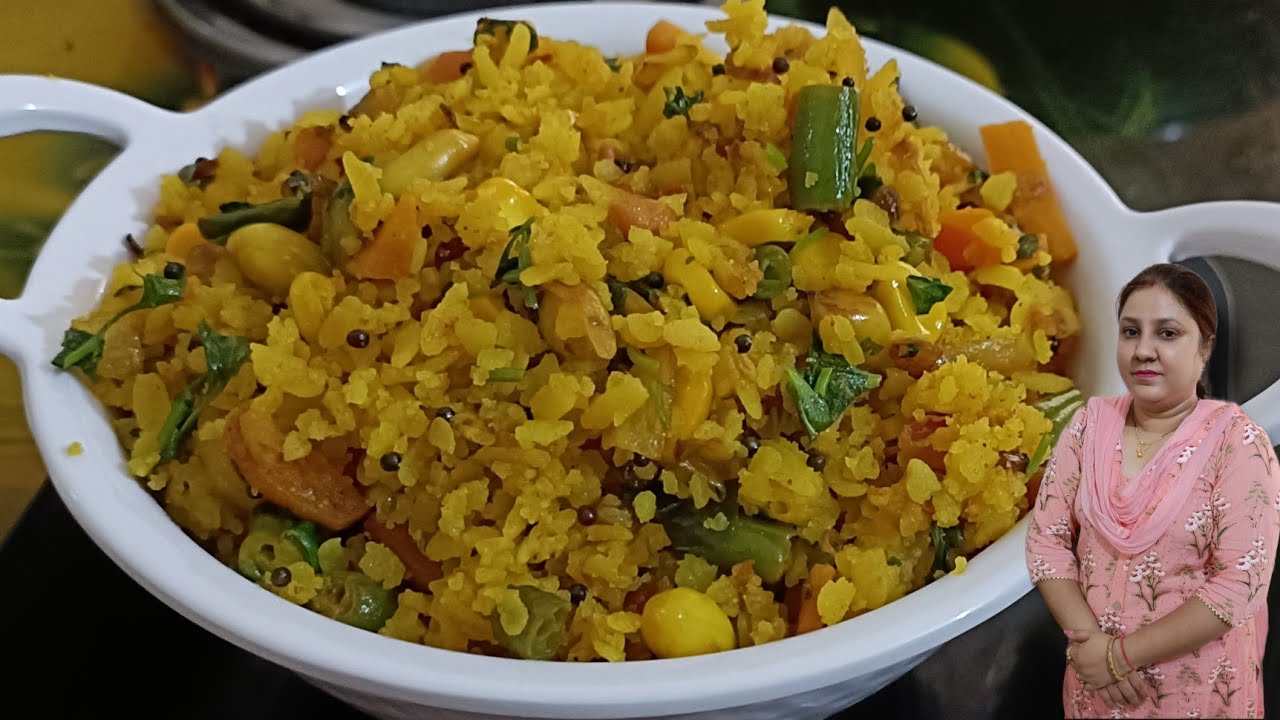 Kanda Poha Recipe || Vegetable Poha || Healthy And Tasty Indian ...