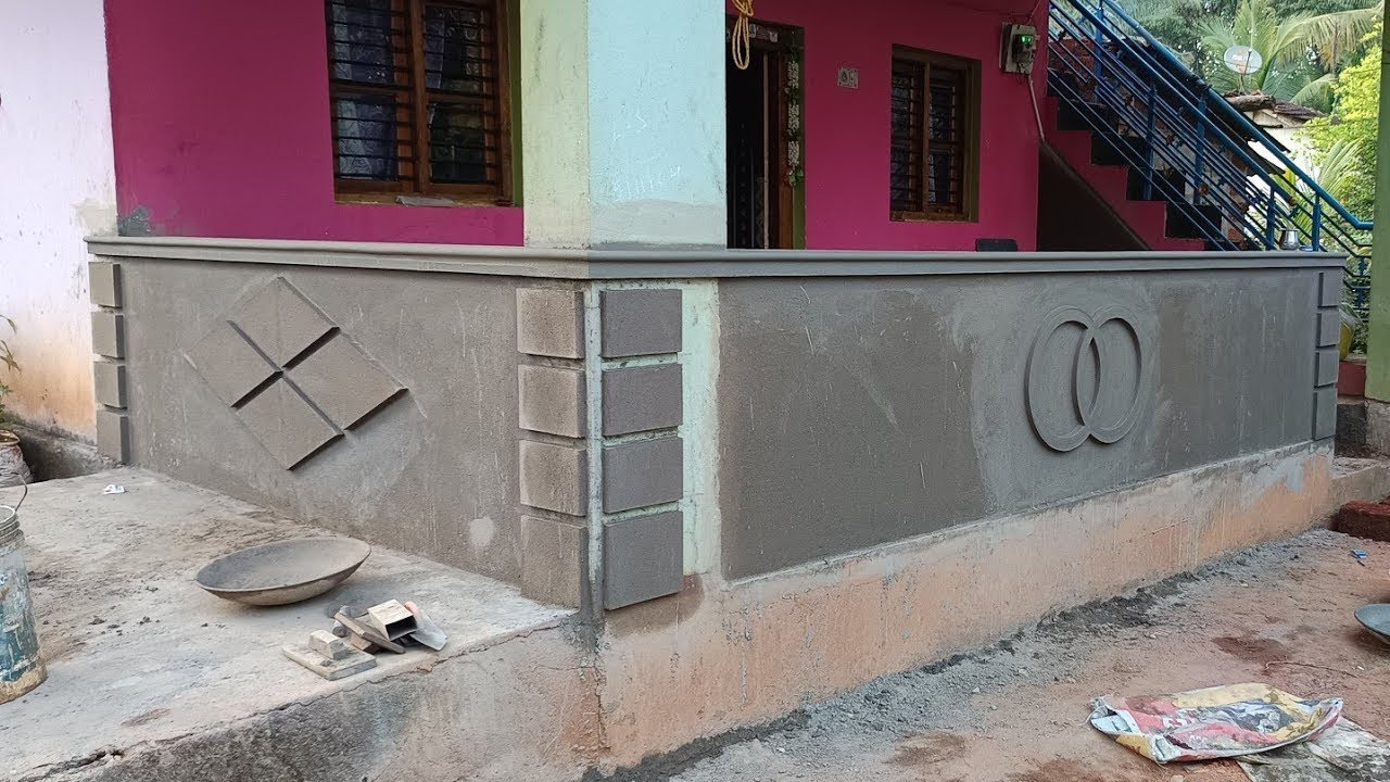 canopy parapet design plaster work🏬😍👌 - YouTube