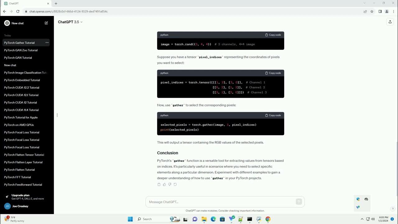pytorch gather - YouTube