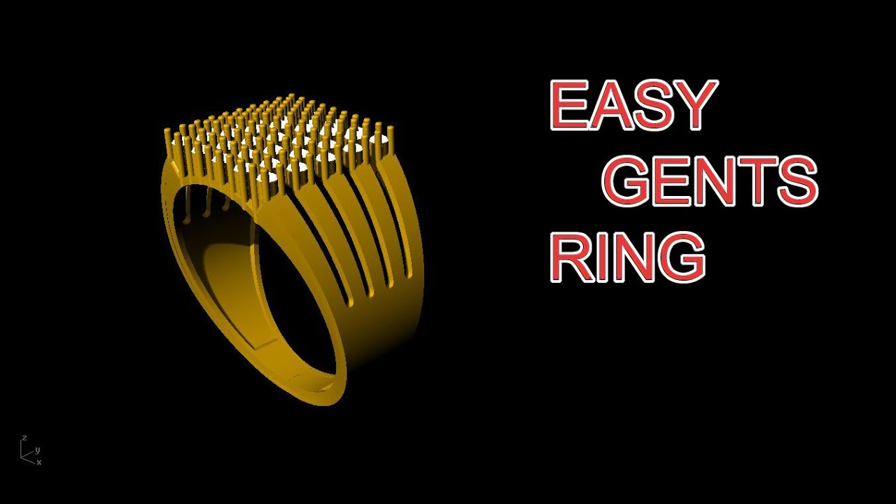 Gents ring in rhino || how to make gents ring in rhinoceros software ...