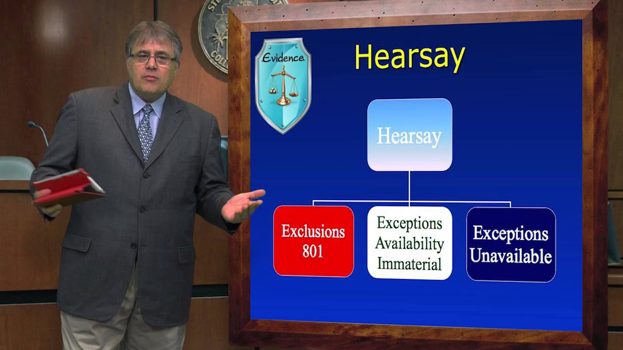 Professor Rose discusses the Florida and Federal Rules of Evidence ...